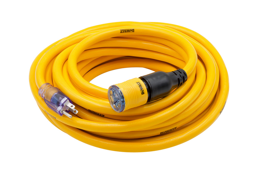 50 Foot 10/3 SJTW DEWALT Click-to-Lock Lighted Extension Cord – Power Tech®